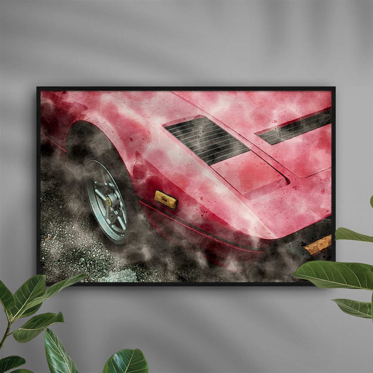 Ferrari 288 GTO – Poster und Leinwände in Aquarell gemalt